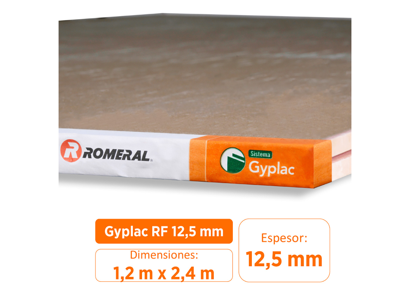 Gyplac rf 12.5 mm 1.20 x 2.40