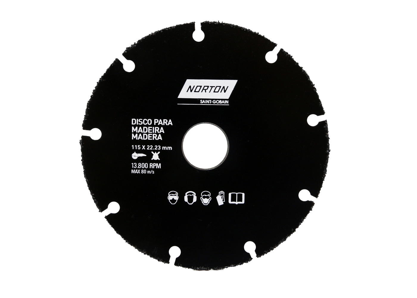 Disco para madera norton 115 x 22.23mm