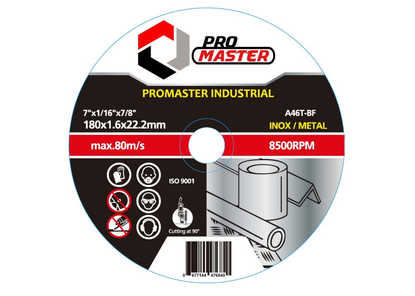 Disco corte 7' x 1.6mm inox promaster | MCT