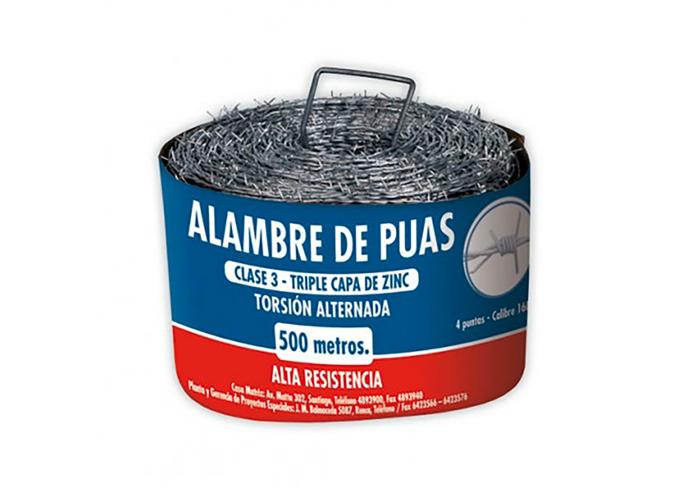 Alambre pua 16 x 500 mts