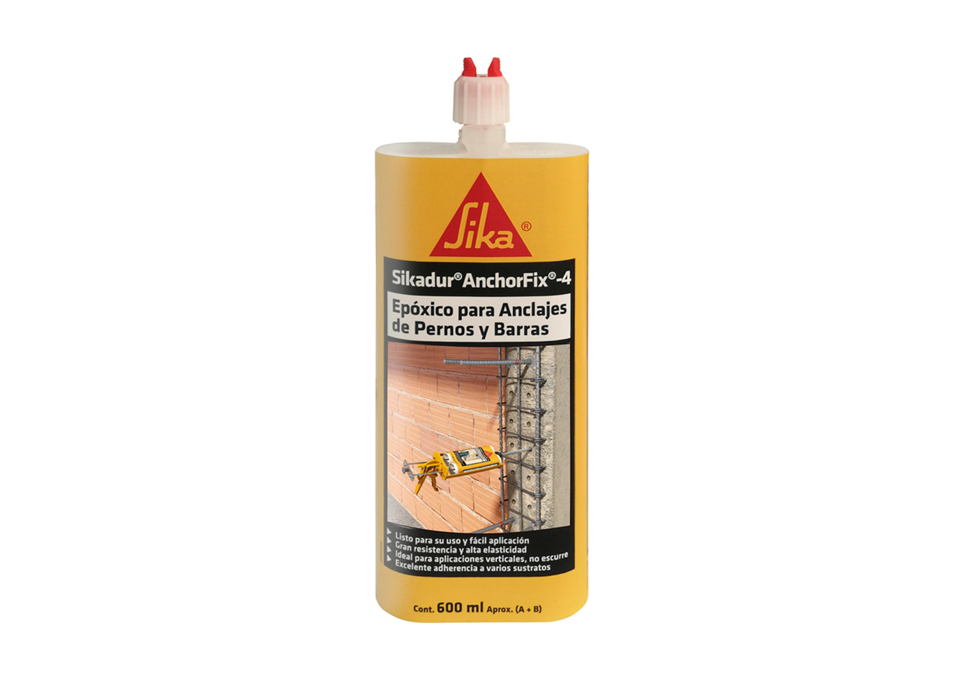 Adhesivo sika anchorfix-4 600cc cartucho dual