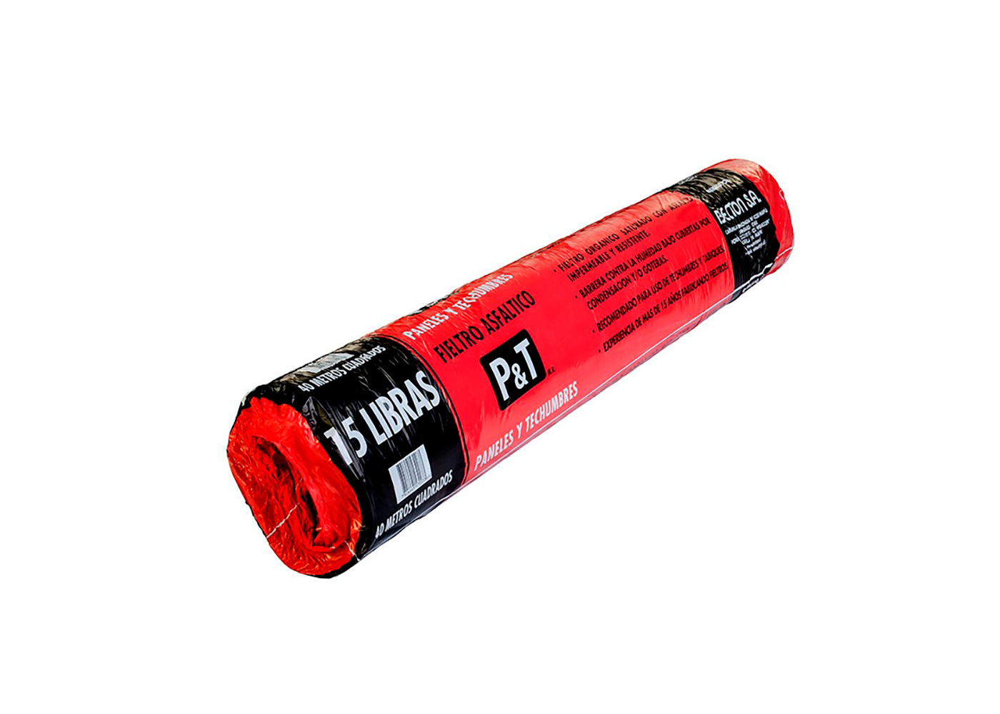 Fieltro liso 15 lib. ct 40mt2 becton