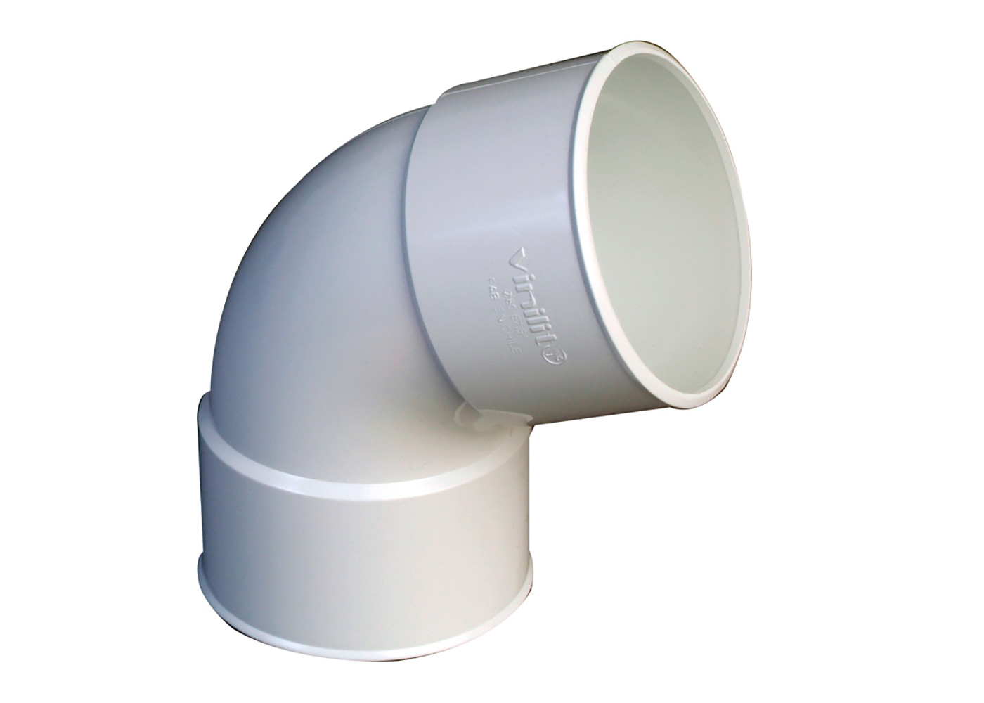 Codo canaleta p/25 67.5gr h-h blanco vinilit