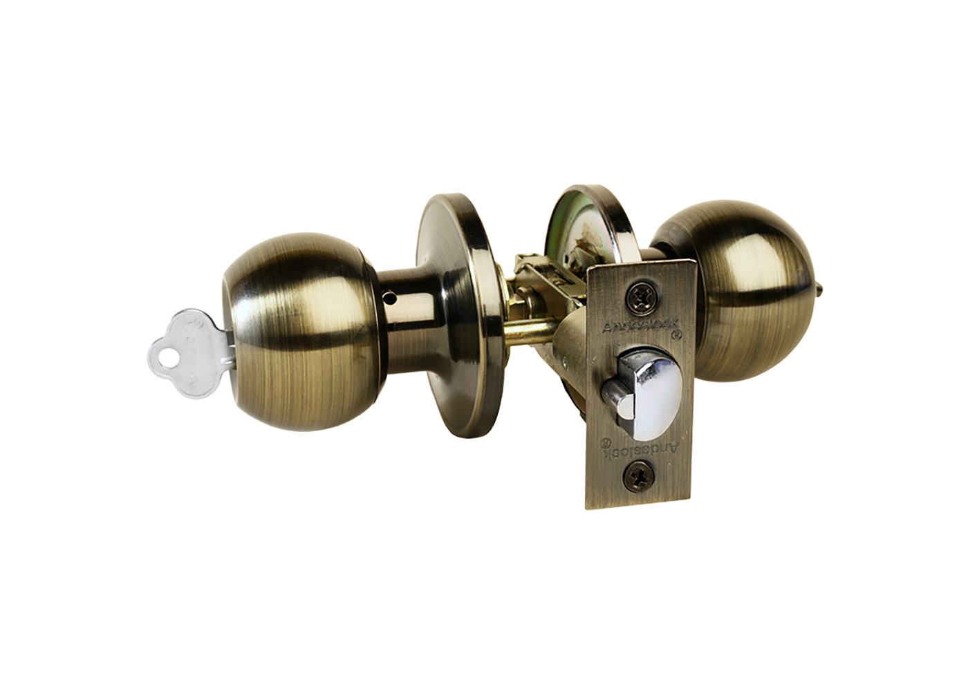 Cerradura andesl. pomo dormt/ofic.bronce