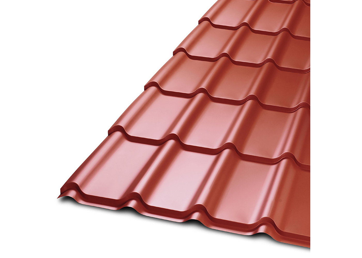 Teja continua curva terracota 0.4x1075x2000