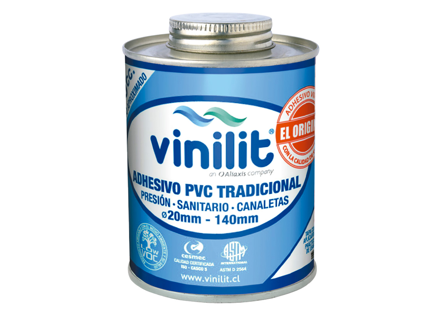 Adhesivo pvc tradicional 240cc c/pincel vinilit