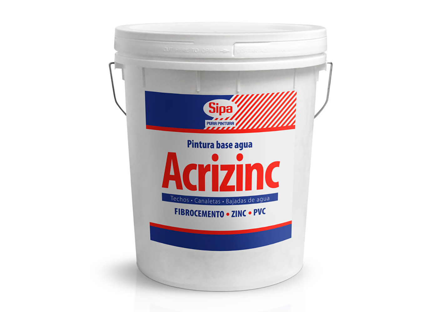 Pintura techo acrizinc blanco 4 sipa | MCT